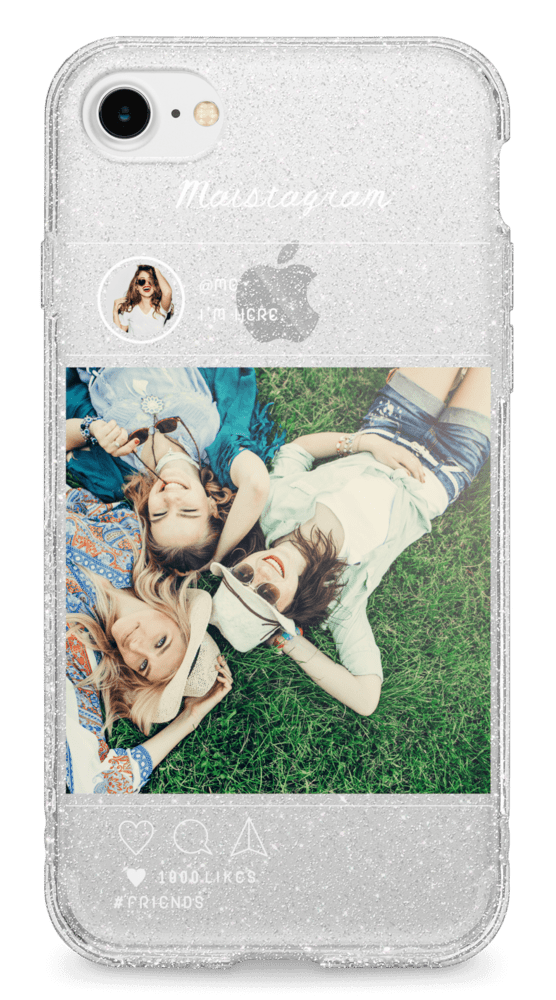 おしゃれなオリジナルiPhoneケース Sns Frame White - プリスマ